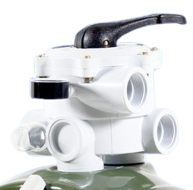 POOL FILTER MULTI PORT VALVE COMPLETE SURFACE MOUNT THREADED (AQUAMAX ...